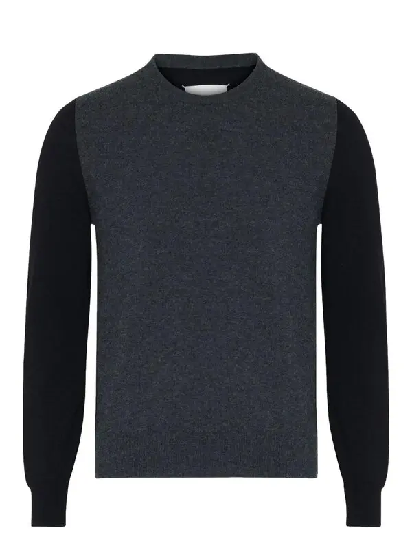 MAISON MARGIELA Bicolor Wool Pullover - Grey