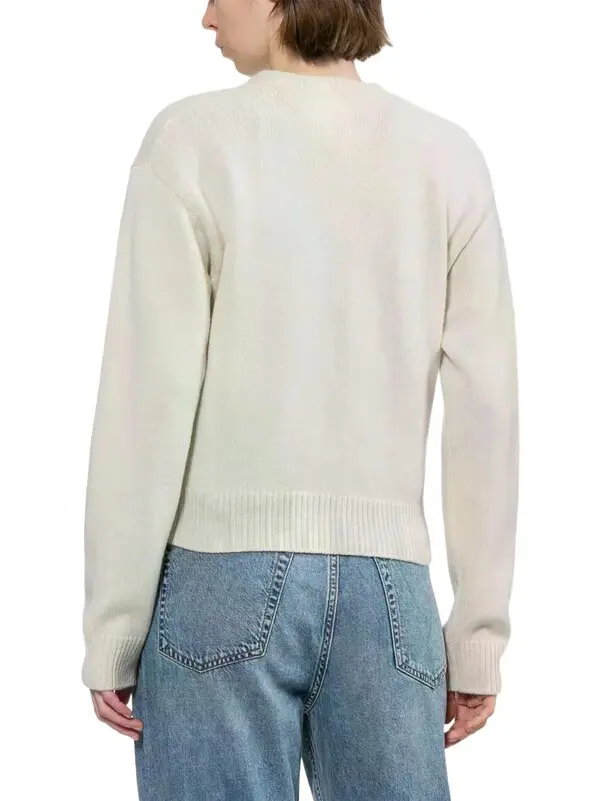 A.p.c. Logo-print Cardigan - Neutrals