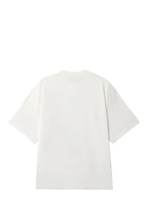 Vetements Cotton Floral Print Drop Shoulder T-shirt - Neutrals