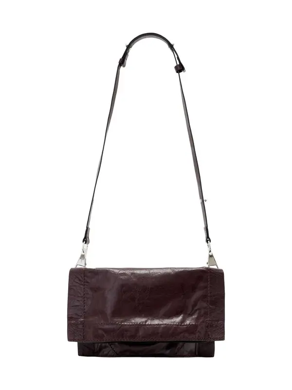 ALLSAINTS Lutece Fold Small Crossbody Bag - Red