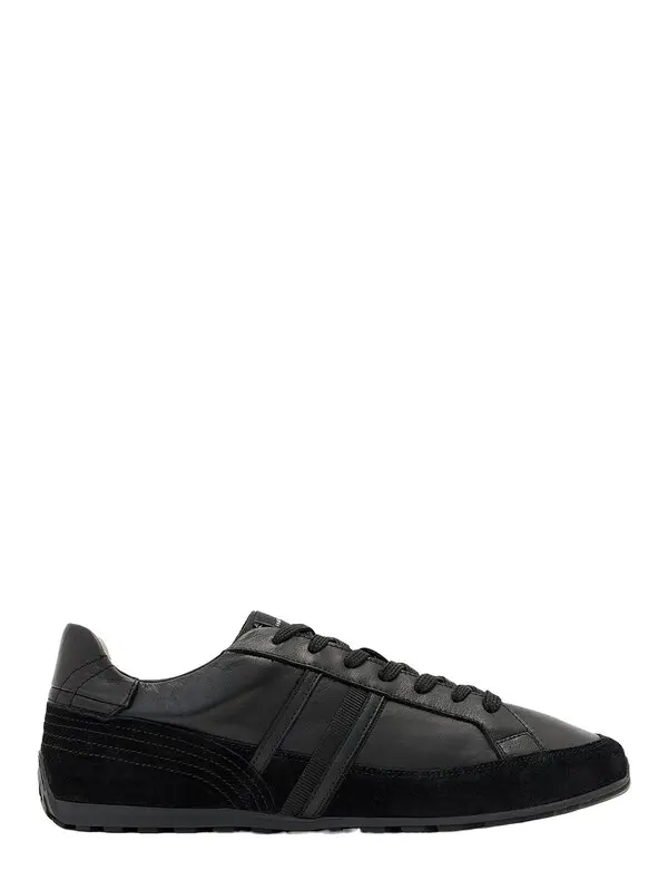 ALLSAINTS Liam Leather And Suede Sneakers - Black