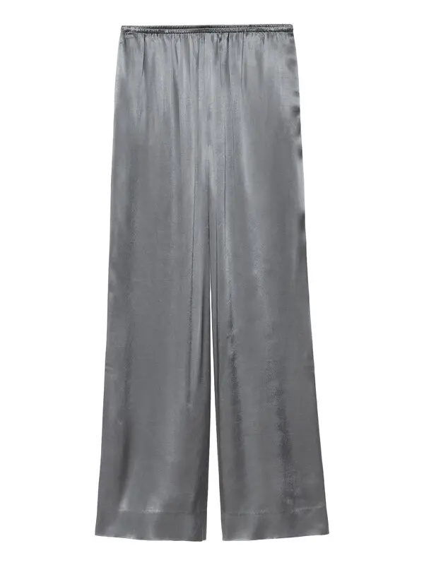 ALLSAINTS Lycia Crepe Wide-leg Pants - Grey