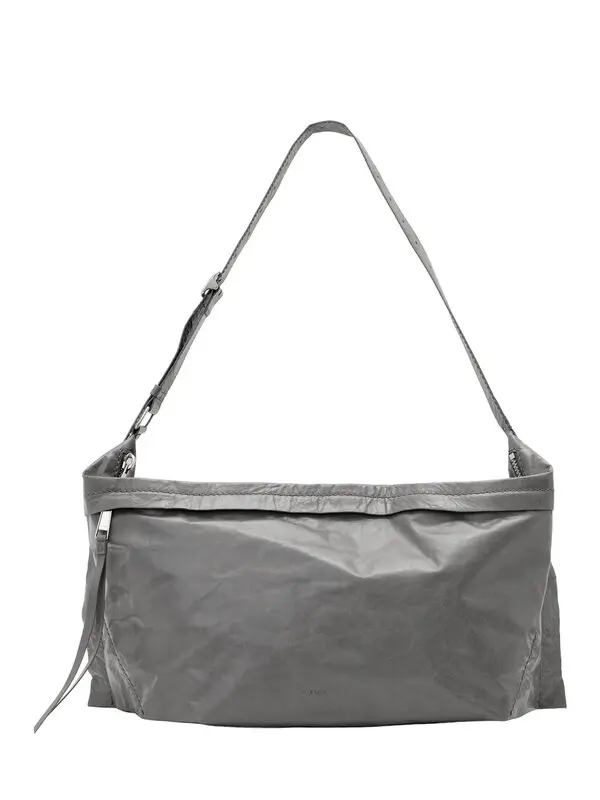 ALLSAINTS Lutece Leather Duffle Bag - Grey