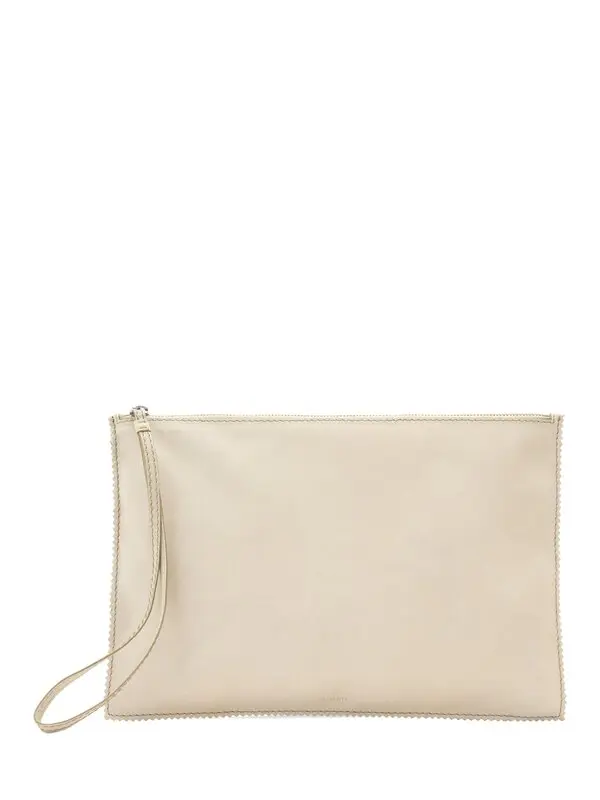 ALLSAINTS Large Leather Pouch - White
