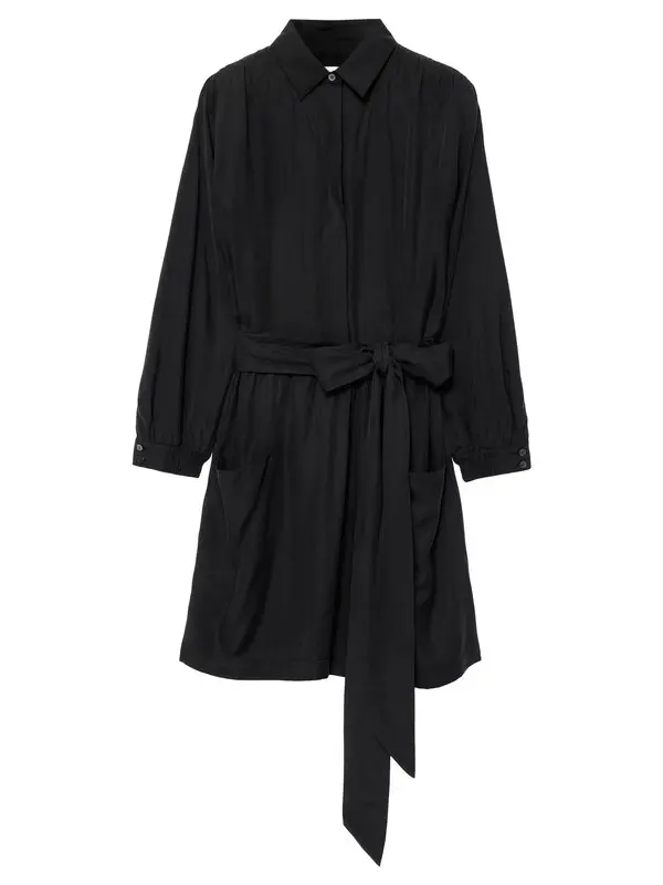 ALLSAINTS Noora Silk-viscose Mini Dress - Black