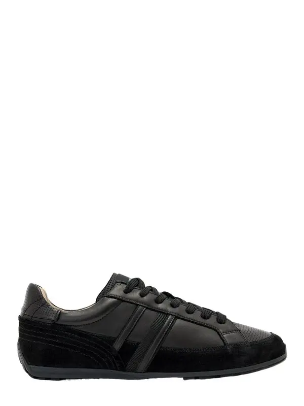 ALLSAINTS Liam Leather And Suede Low-top Sneakers - White