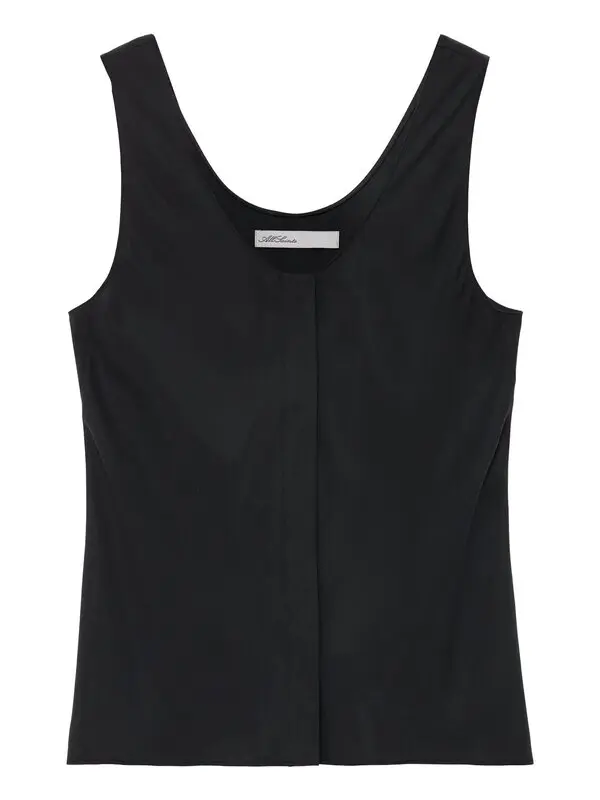ALLSAINTS Milla Silk-blend Cami Top - Black