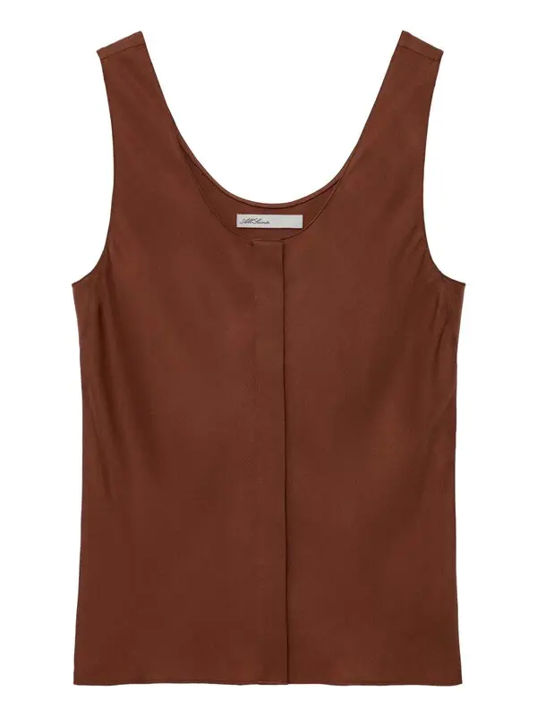 ALLSAINTS Milla Silk-blend Cami Top - Red