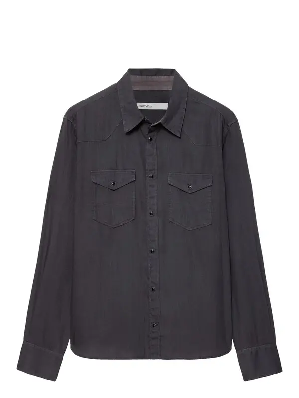 ALLSAINTS Hanway Regular-fit Tencel Shirt - Black