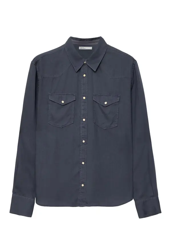 ALLSAINTS Hanway Regular-fit Tencel Shirt - Blue