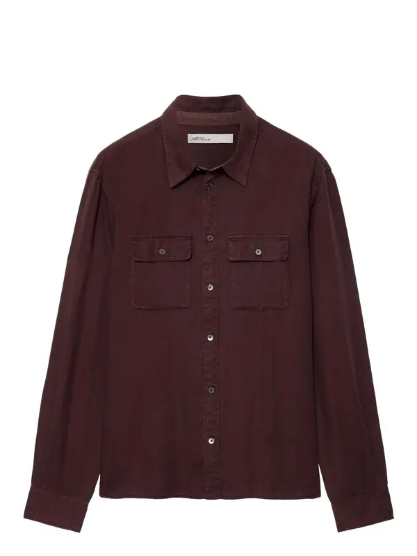 ALLSAINTS Bond Regular-fit Tencel Shirt - Red