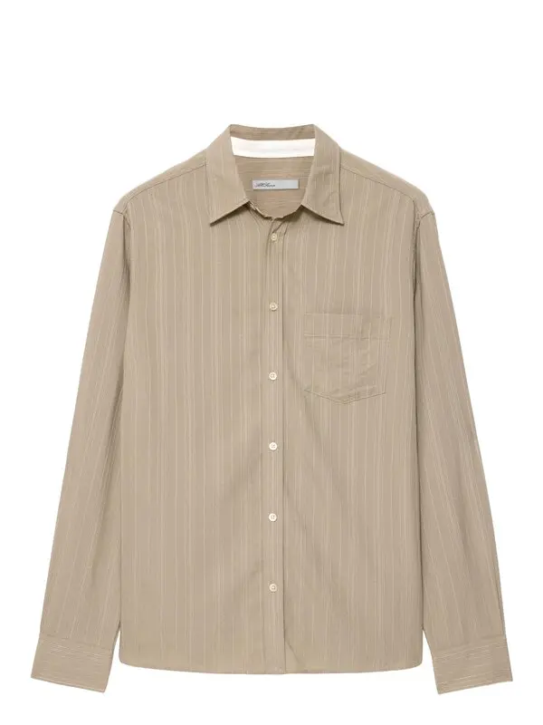 ALLSAINTS Duke Regular-fit Striped Shirt - Brown