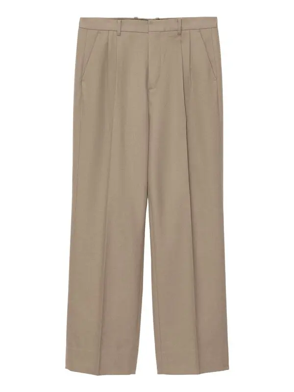 ALLSAINTS Ware Straight-fit Double-pleat Pants - Brown