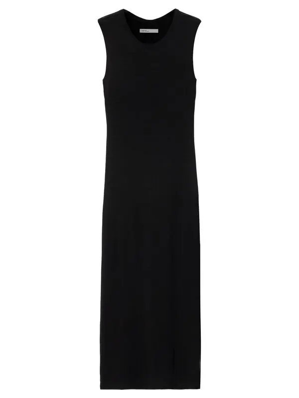ALLSAINTS Ilia Twisted-back Bodycon Midi Dress - Black