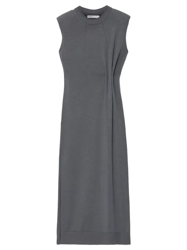ALLSAINTS Kayla Merino Wool Midi Dress - Blue