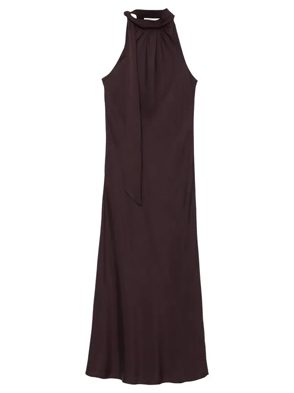 ALLSAINTS Beril Silk-blend Maxi Dress - Red