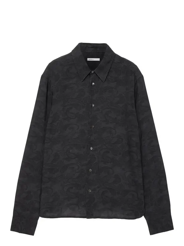 ALLSAINTS Seraphim Slim-fit Viscose Shirt - Black