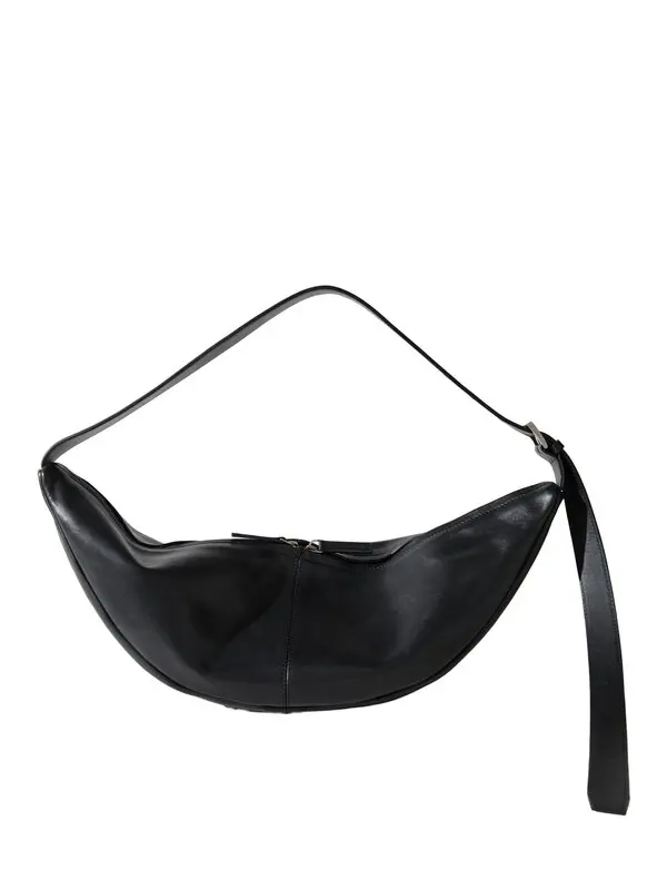 ST. AGNI Adjustable Slim Crescent Shoulder Bag - Black