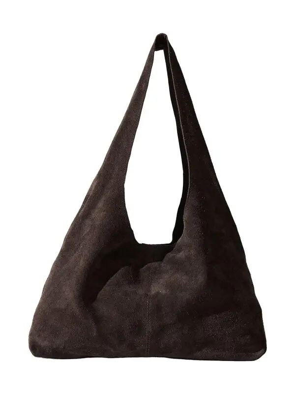 ST. AGNI Suede Soft Bag - Coffee