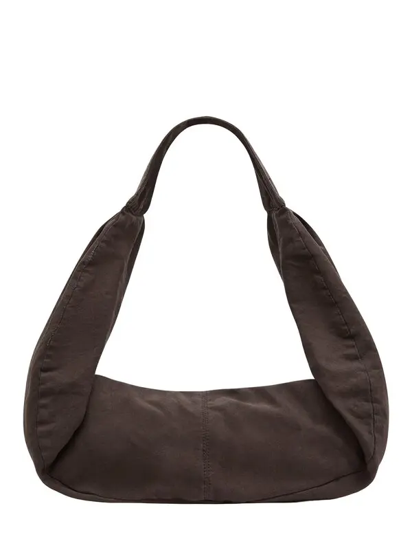 ST. AGNI Canvas Large Crossbody Bag - Ash