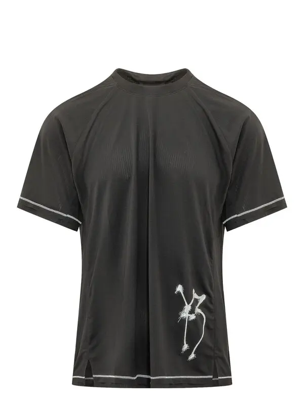 Y3 Gfx Run Short Sleeve Tee - Black