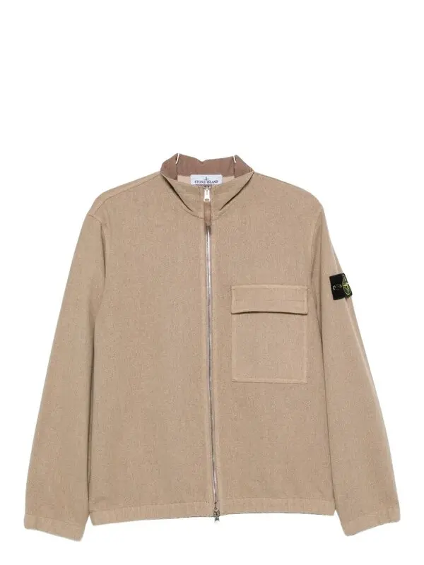 Stone Island Wool Jacket - Beige