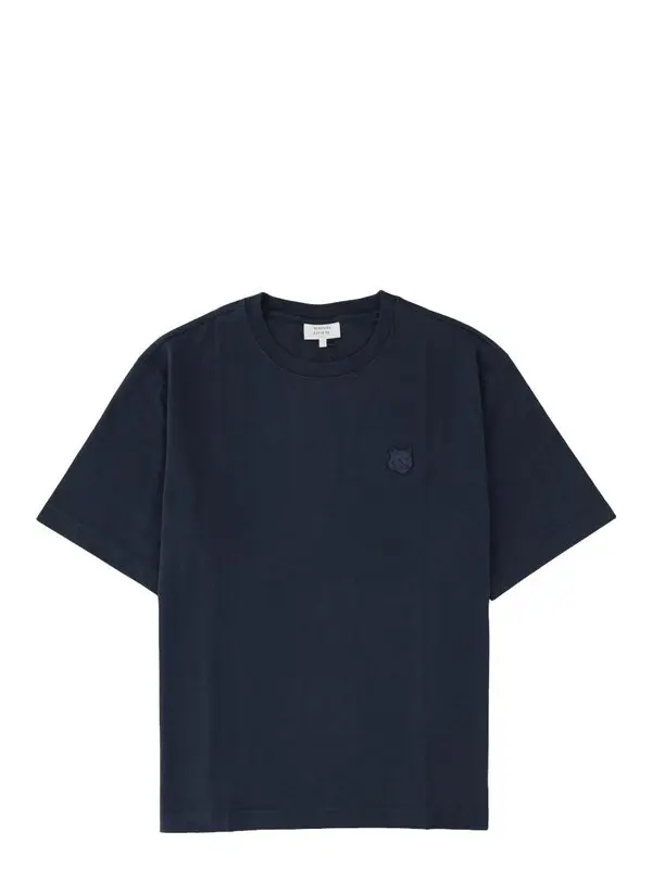 Maison Kitsuné Organic Cotton Monoensemble T-shirt - Blue