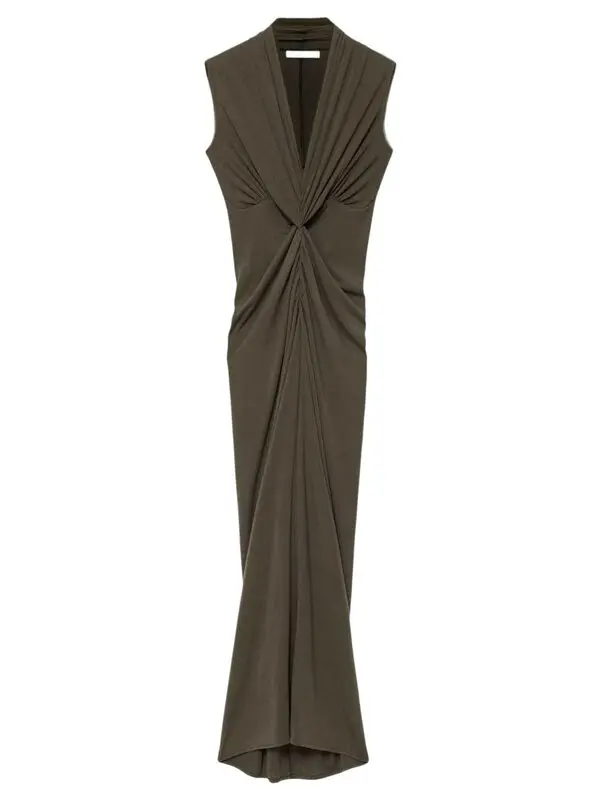 ALLSAINTS Dariya Maxi Dress With Ruched Detailing - Brown