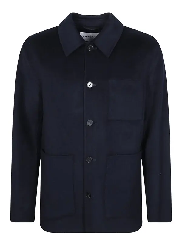 AMARANTO Over Shirt Jacket - Blu