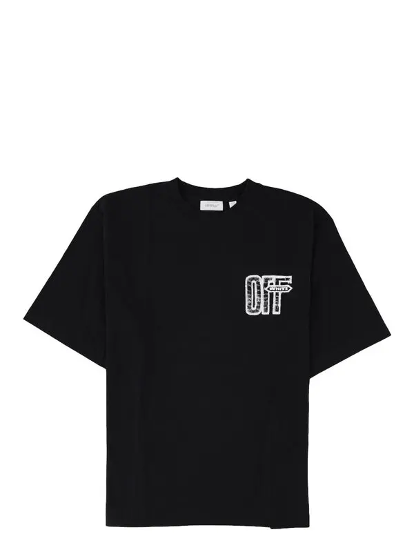 Off-White Cotton T-shirt - Black