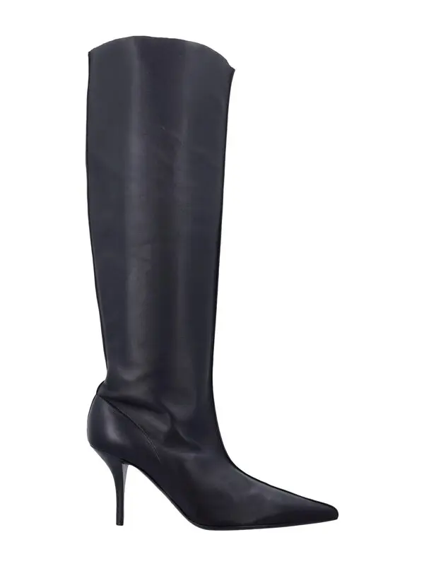 Magda Butrym Knee-high Leather Stiletto Boots - Nero