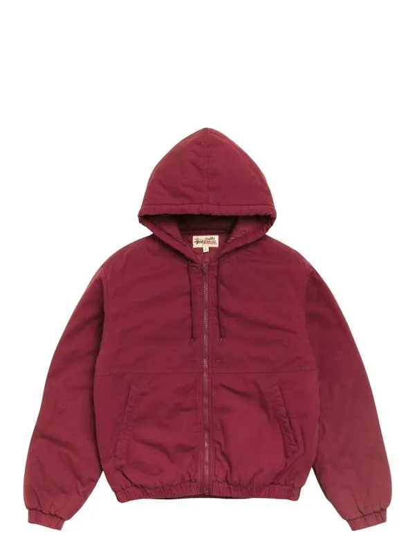 StÜssy Ripstop Hooded Zip-up Jacket - Red