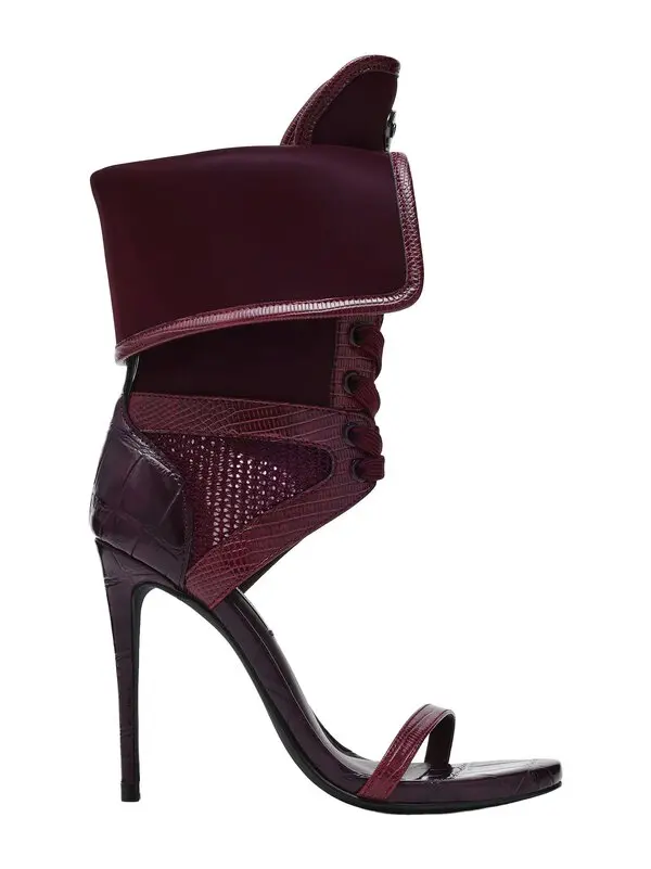 Steve Madden Casella Lace-up Stiletto Heels - Plum