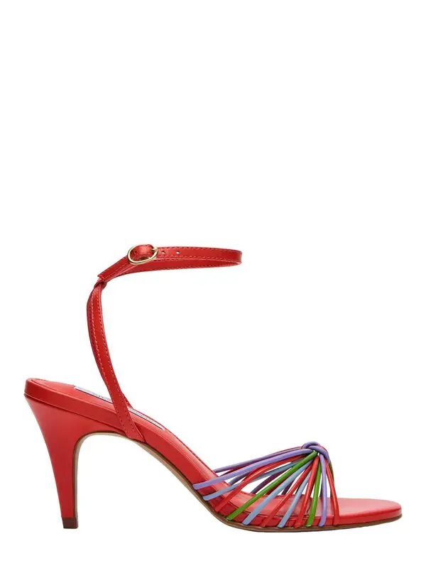 Steve Madden Strappy High Heel Sandals With Ankle Strap - Multicolor