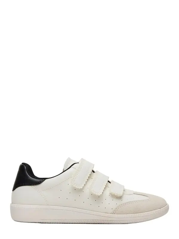 Steve Madden Low-top Velcro Sneakers - White/black