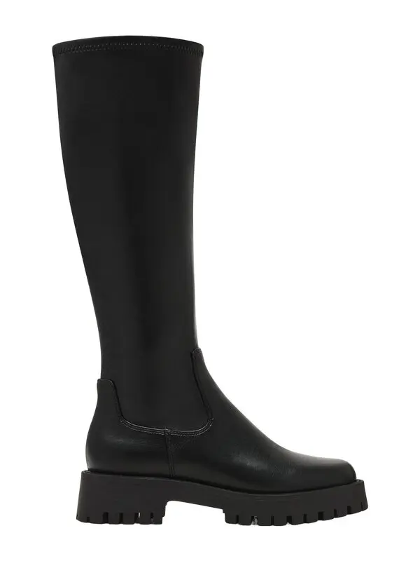 Steve Madden Labelle Wide Calf Knee High Boots - Black