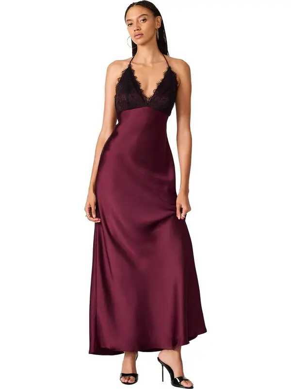 Steve Madden Phia Maxi Dress - Deep Fig
