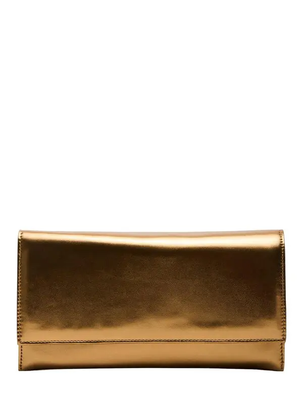 Steve Madden Juliana Metallic Clutch Bag - Bronze