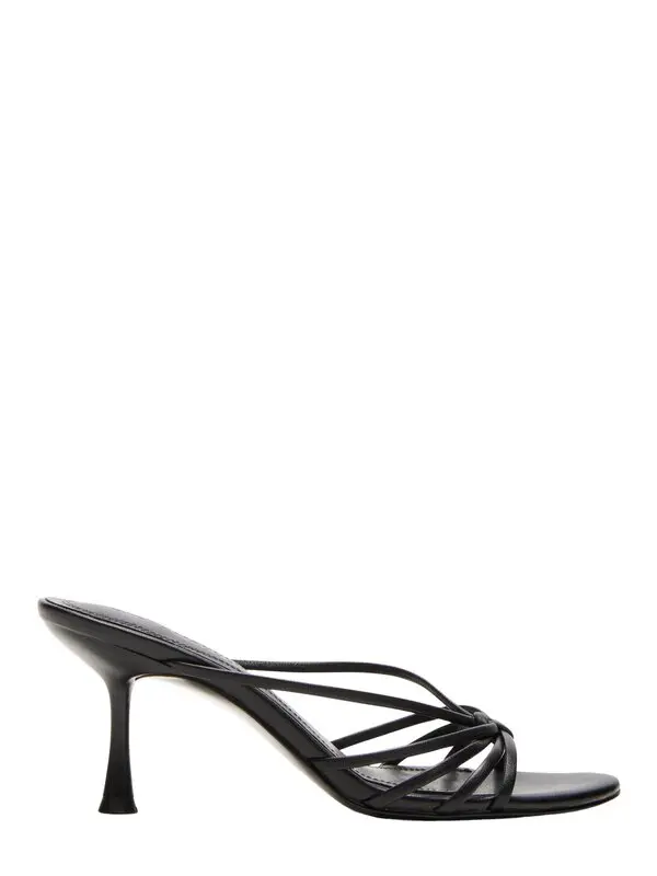 Steve Madden Edna Strappy Mule Heels - Black