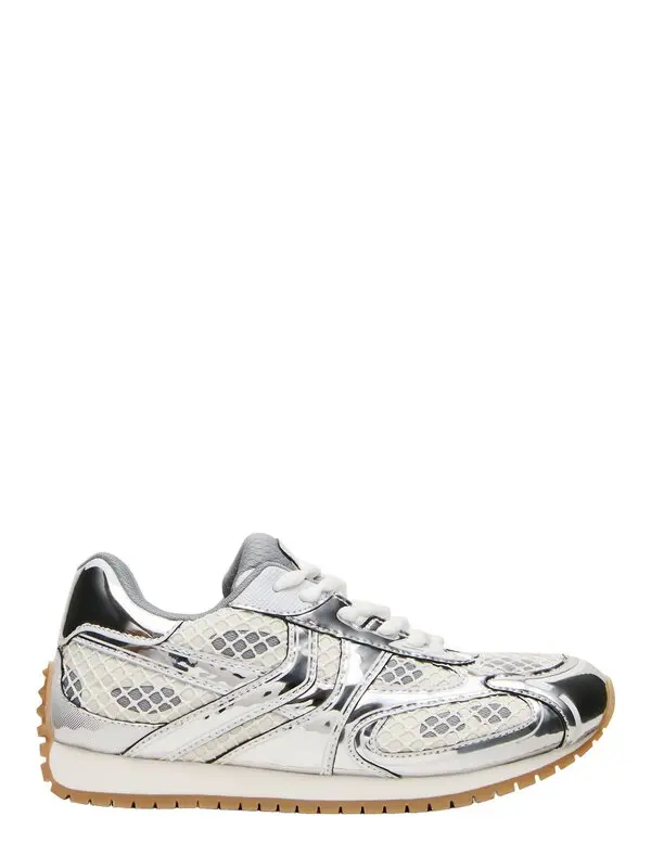 Steve Madden Pager Lace-up Sneakers - Silver Multi