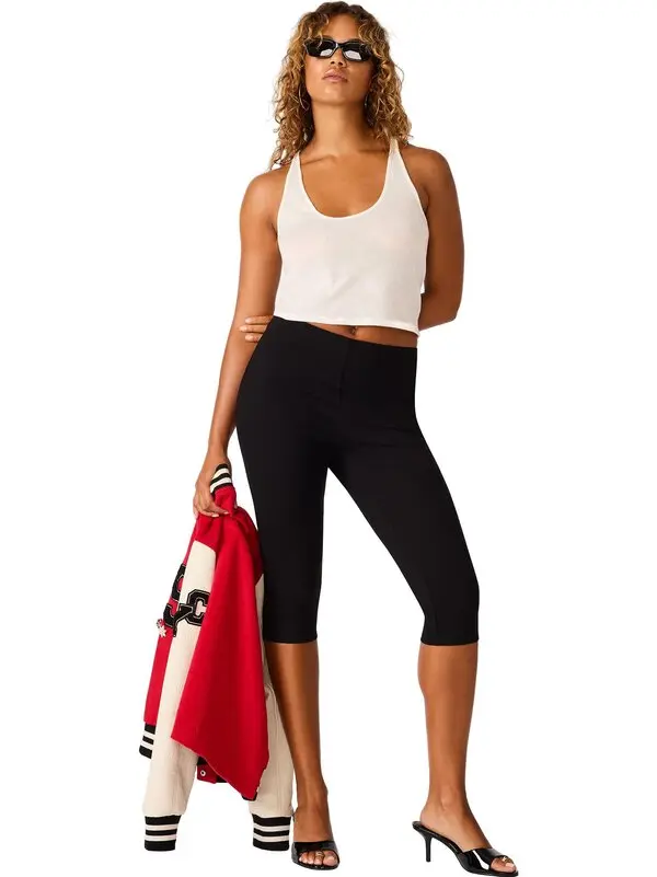Steve Madden Teri Knit Capri - Black