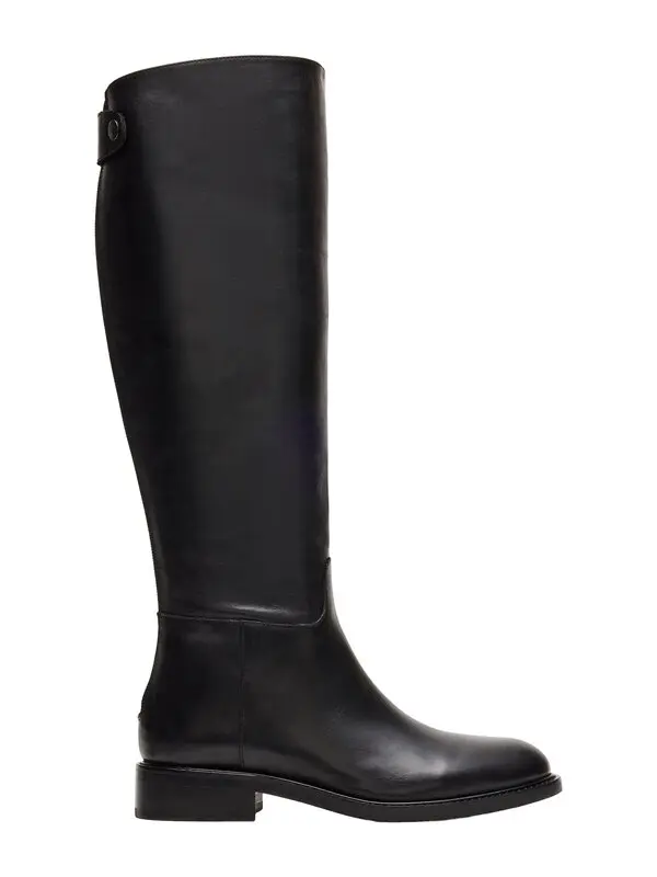 Steve Madden Beren Knee High Zip Up Boots - Black