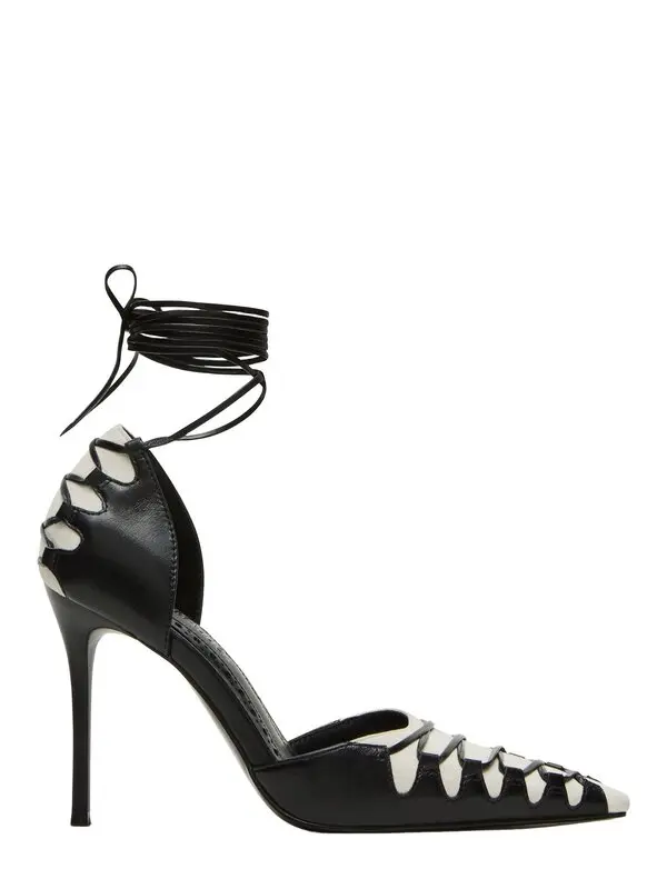 Steve Madden Danger Lace-up Stiletto Heels - Black Multi