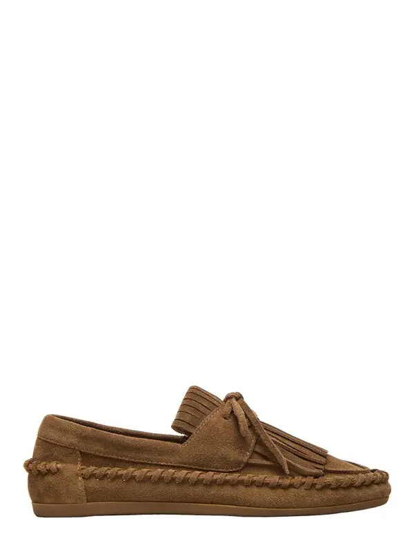 Steve Madden Samual Boat Loafers - Chestnut Suede