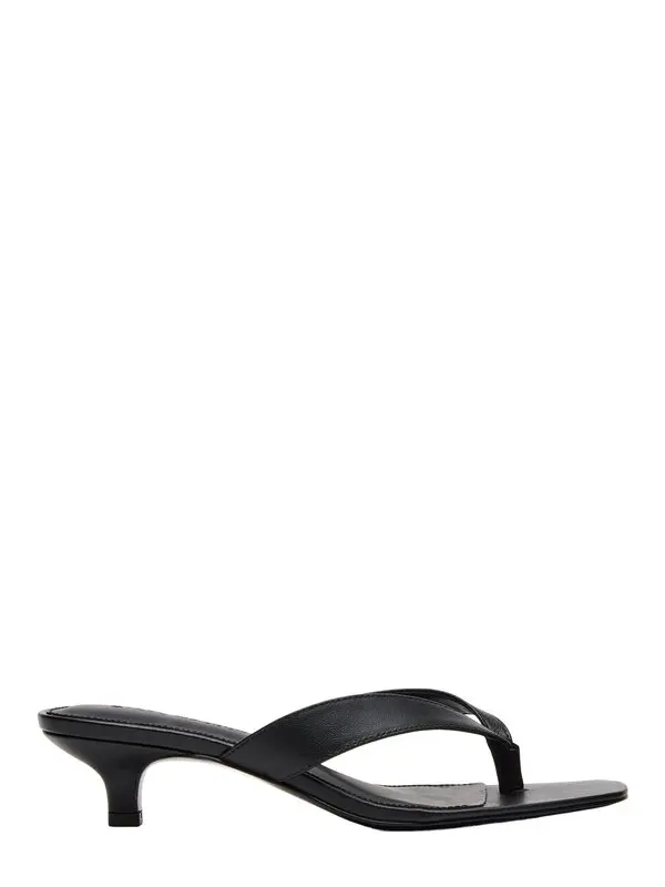Steve Madden Tracie Thong Heels - Black