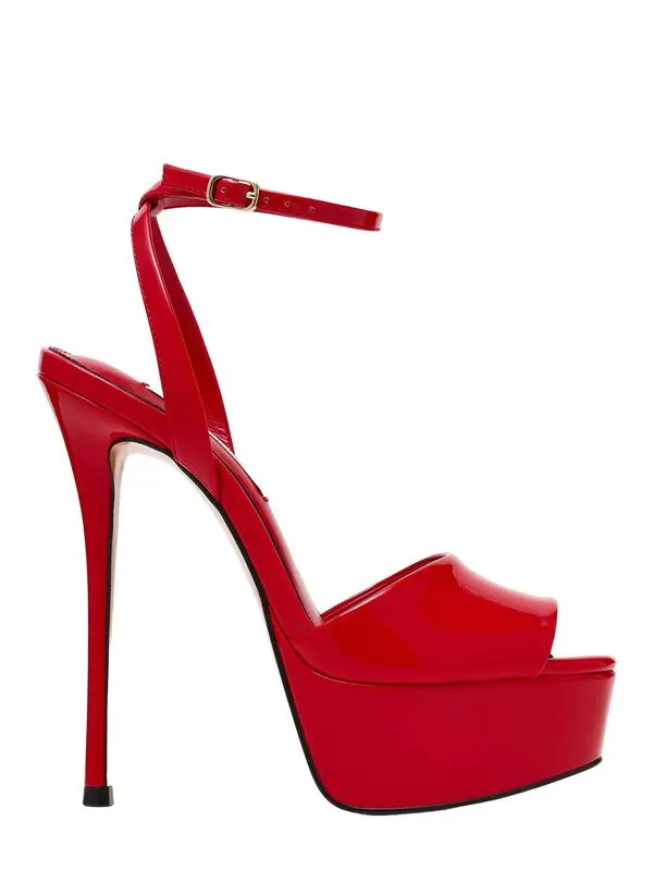Steve Madden Jezzica Platform Stiletto Sandals - Red