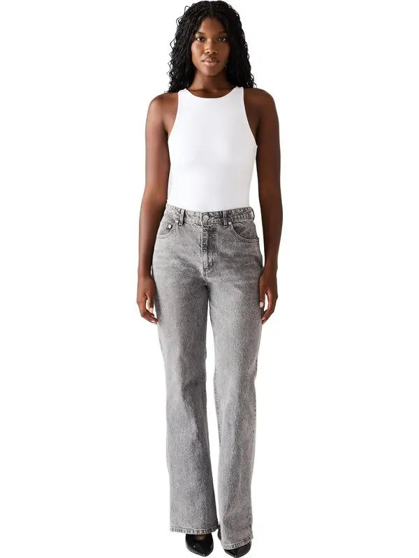 Steve Madden Irys Jean Straight Leg Jeans - Fog