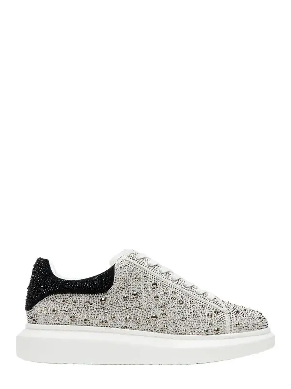 Steve Madden Embellished Flatform Sneakers - Silver Multi