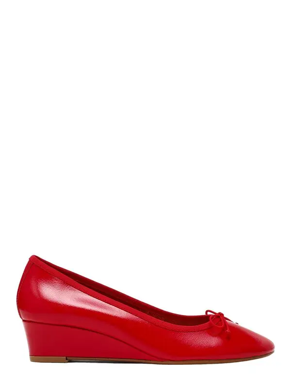 Steve Madden Klutzy Ballet Wedge Heels - Red