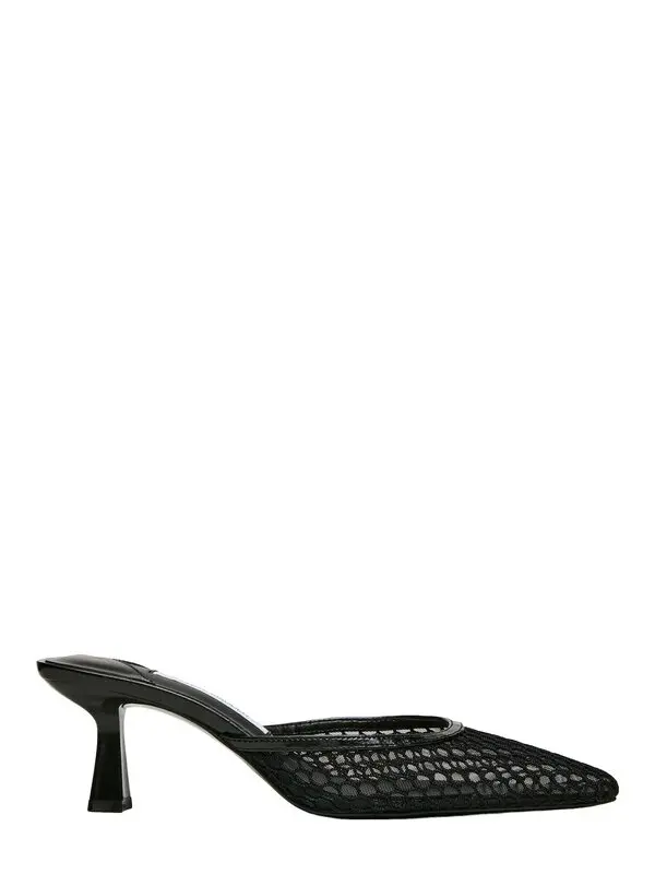 Steve Madden Alyse Mesh Mule Heels - Black